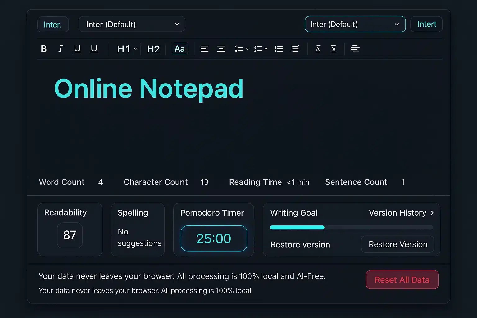 Online Notepad – Write Your Notes Online Free