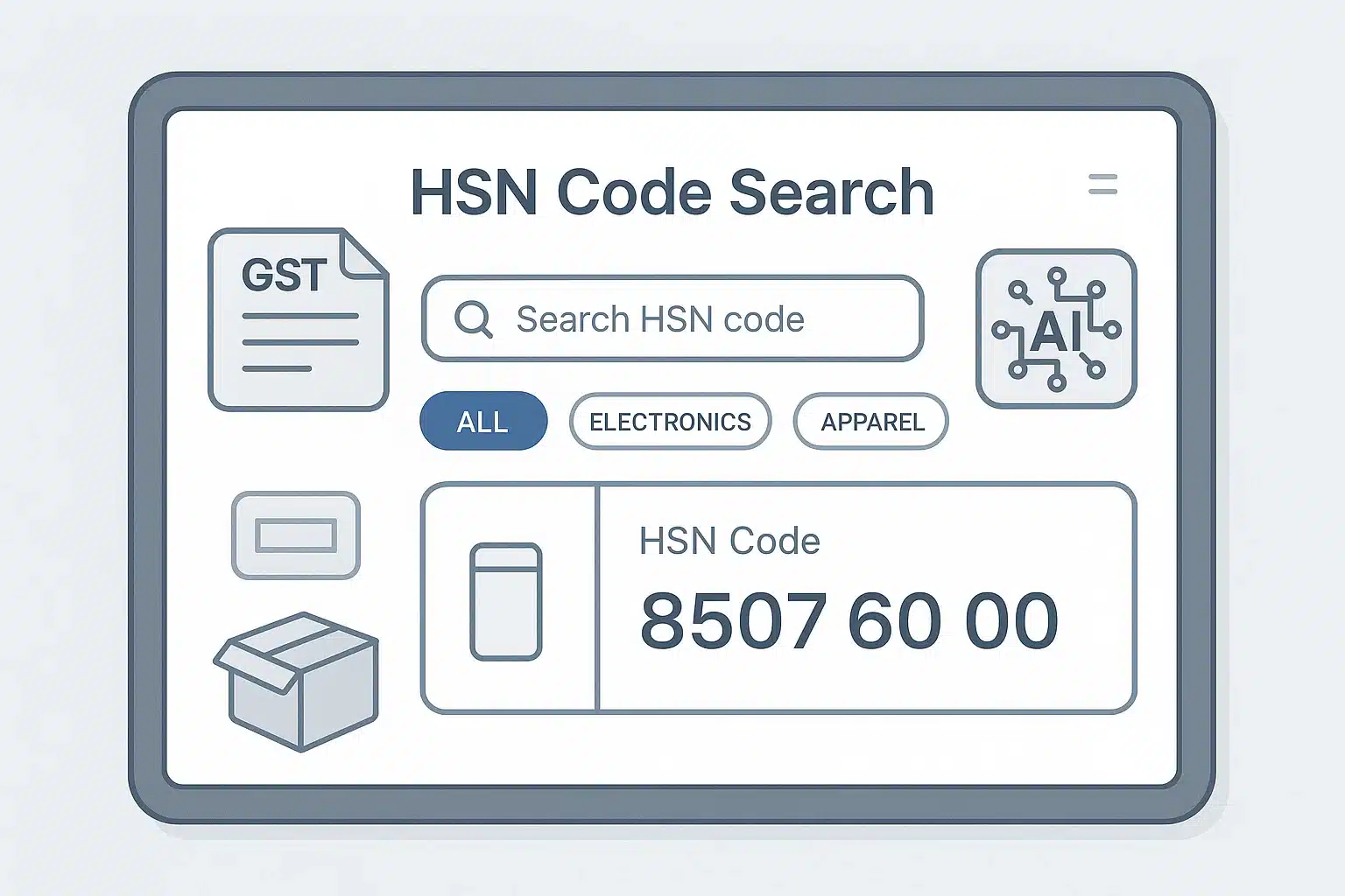 HSN Code Finder – Find GST Rate by Product